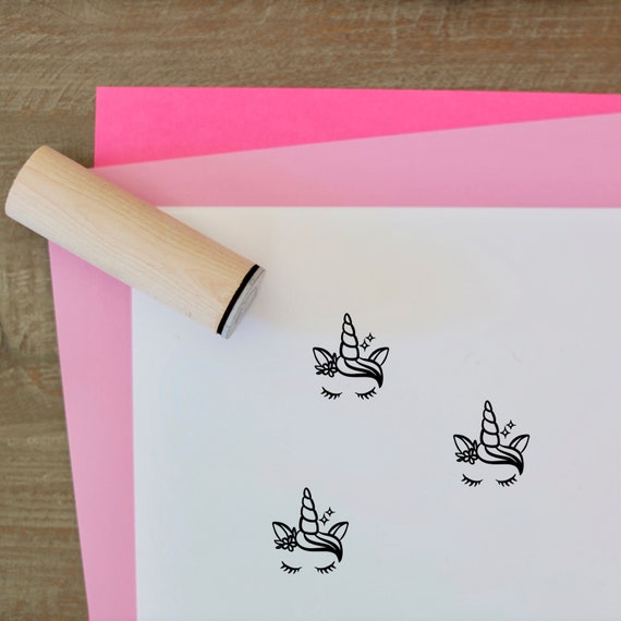 Cartoon Unicorn Stamp Unicorn Mini Stamp Kids Stamp - Etsy