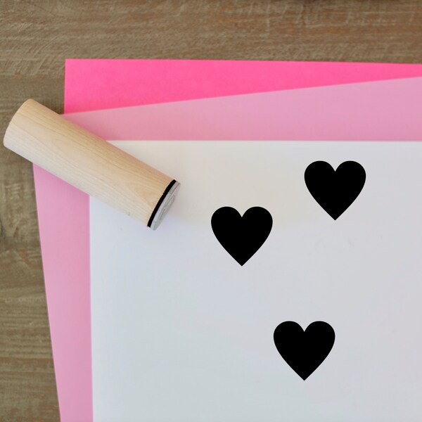 Heart Rubber Stamp - Etsy