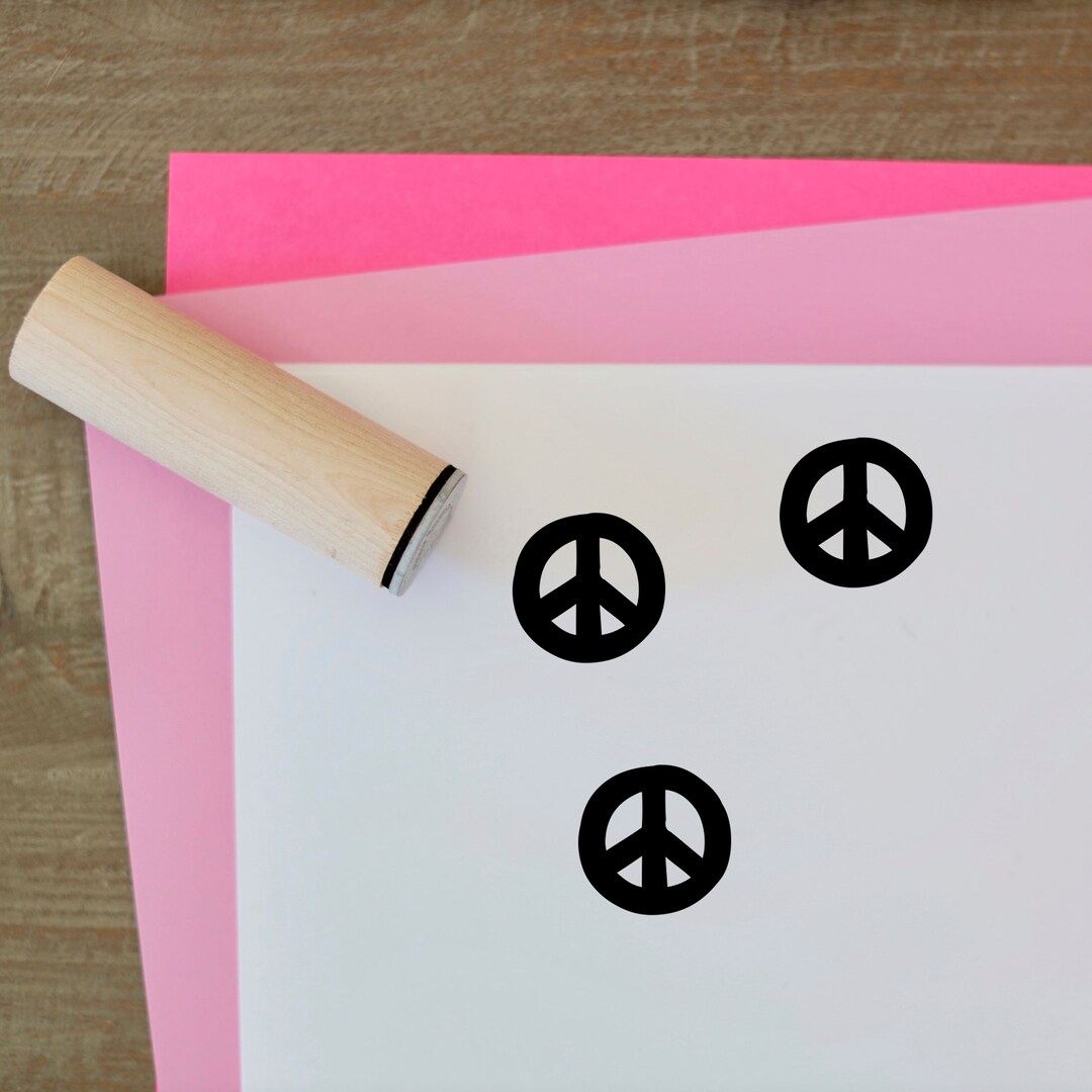 Peace Stamp L Peace Stamp L Kids Stamp | Craft Stamp | Craft Supplies ...