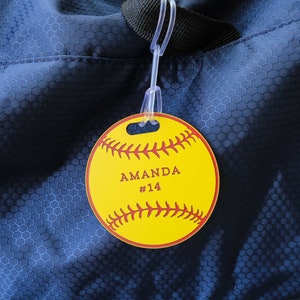 Personalized Sports Tag Name Backpack Tag Lunchbox Tag Name Tag Child ...