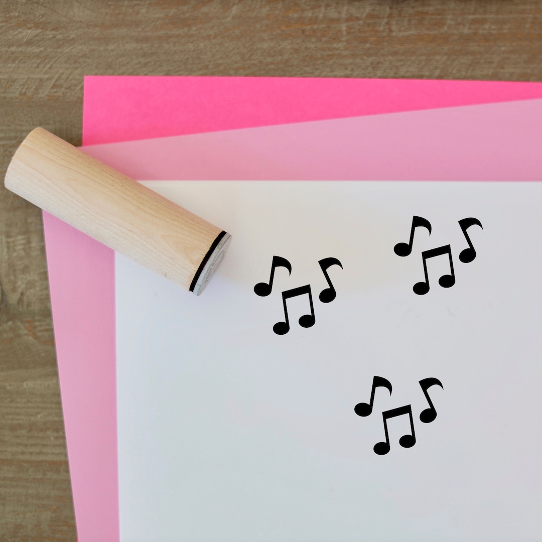 Music Notes Stamp L Music Notes Stamp | Kids Stamp | Craft Stamp ...