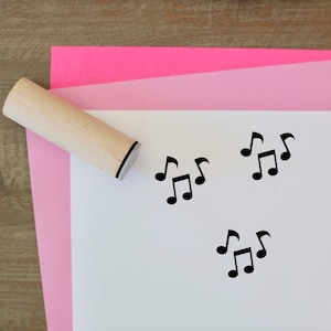 Music Notes Stamp L Music Notes Stamp Kids Stamp Craft - Etsy