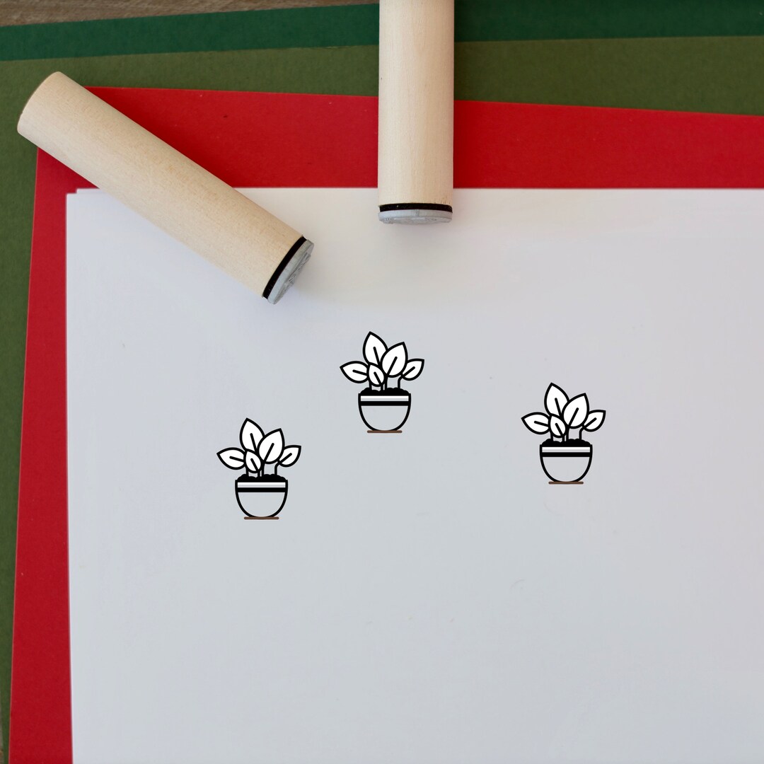 Plant Stamp L Plant Stamp L Kids Stamp | Craft Stamp | Craft Supplies ...