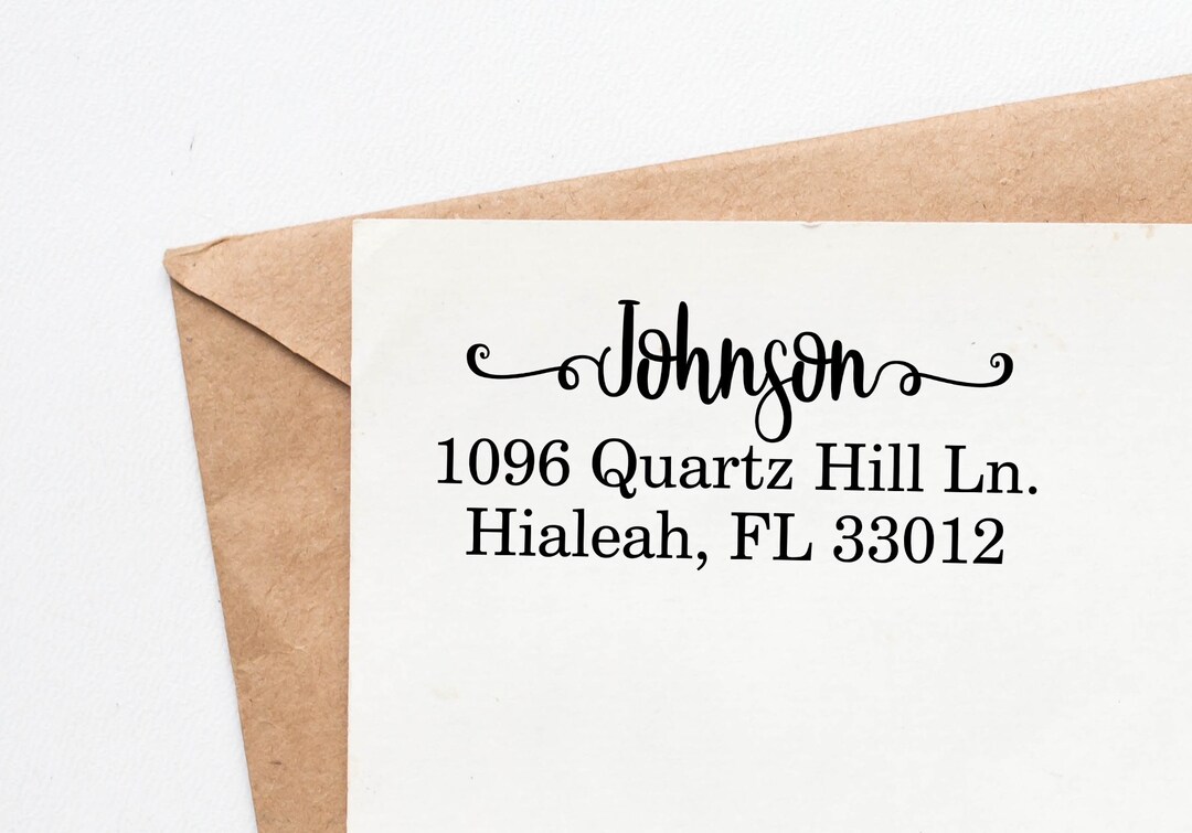 Custom Return Address Stamp | Self Inking Return Address Stamp ...