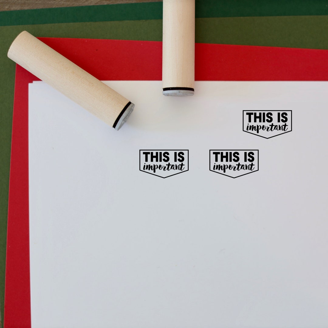 Important Stamp | Important Mini Stamp | Kids Stamp | Craft Stamp ...