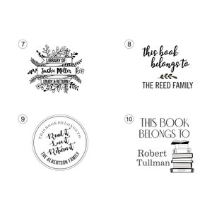 Personalized Book Stamp | Self Inking Library Stamp | Custom Book Stamp ...