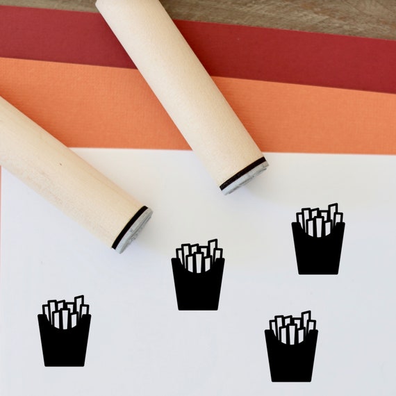 Fries Stamp Fries Mini Stamp Kids Stamp Craft Stamp | Etsy