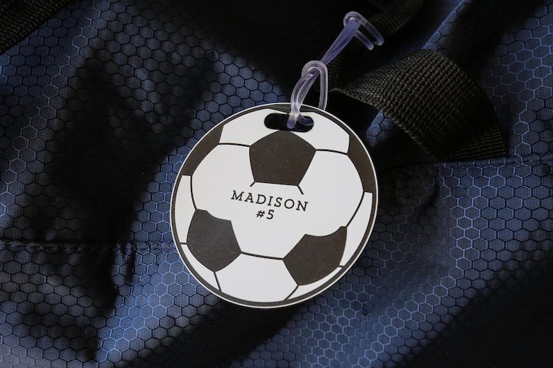 Personalized Sports Tag Name Backpack Tag Lunchbox Tag Name | Etsy