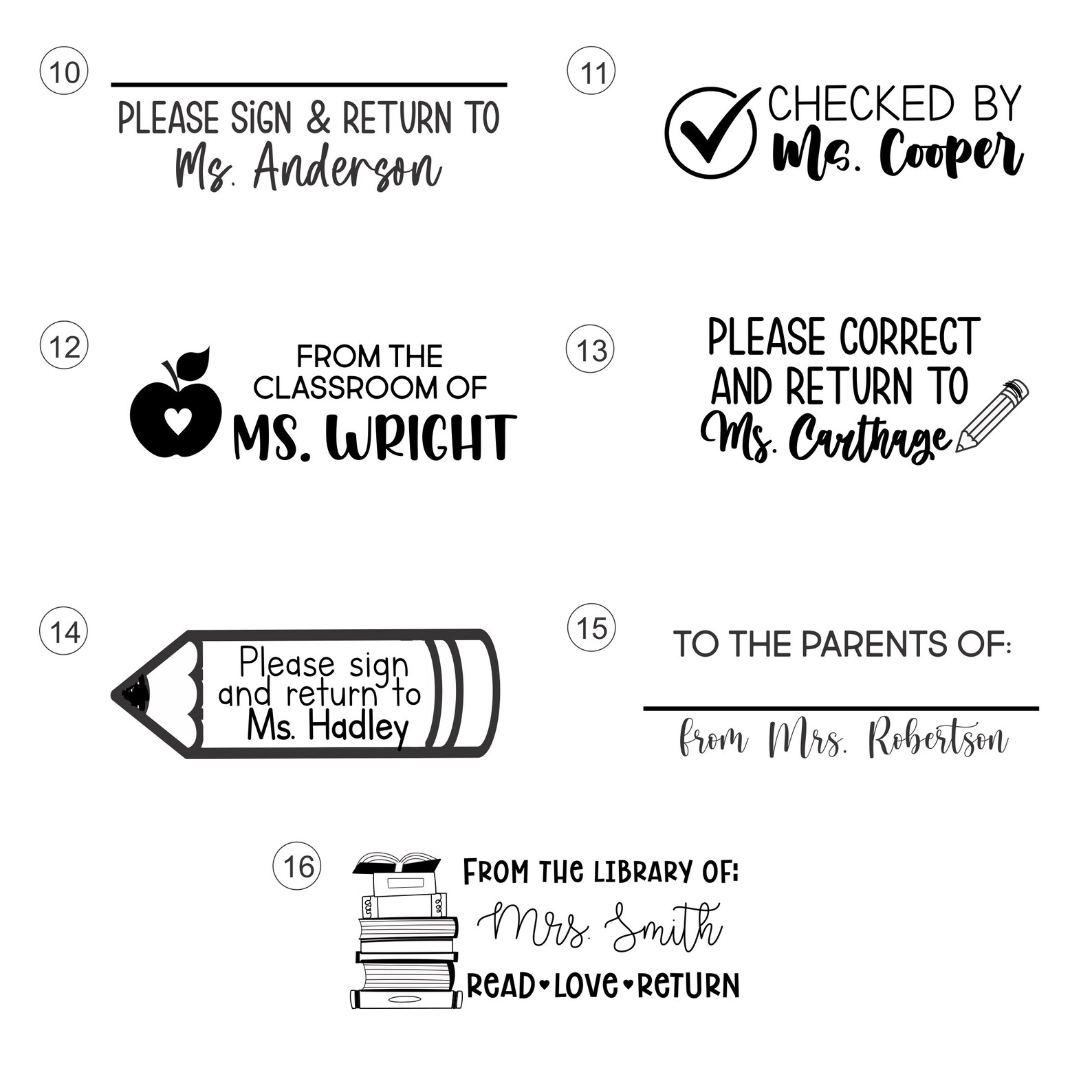 Personalized Teacher Stamp Teacher Stamper Personalized - Etsy