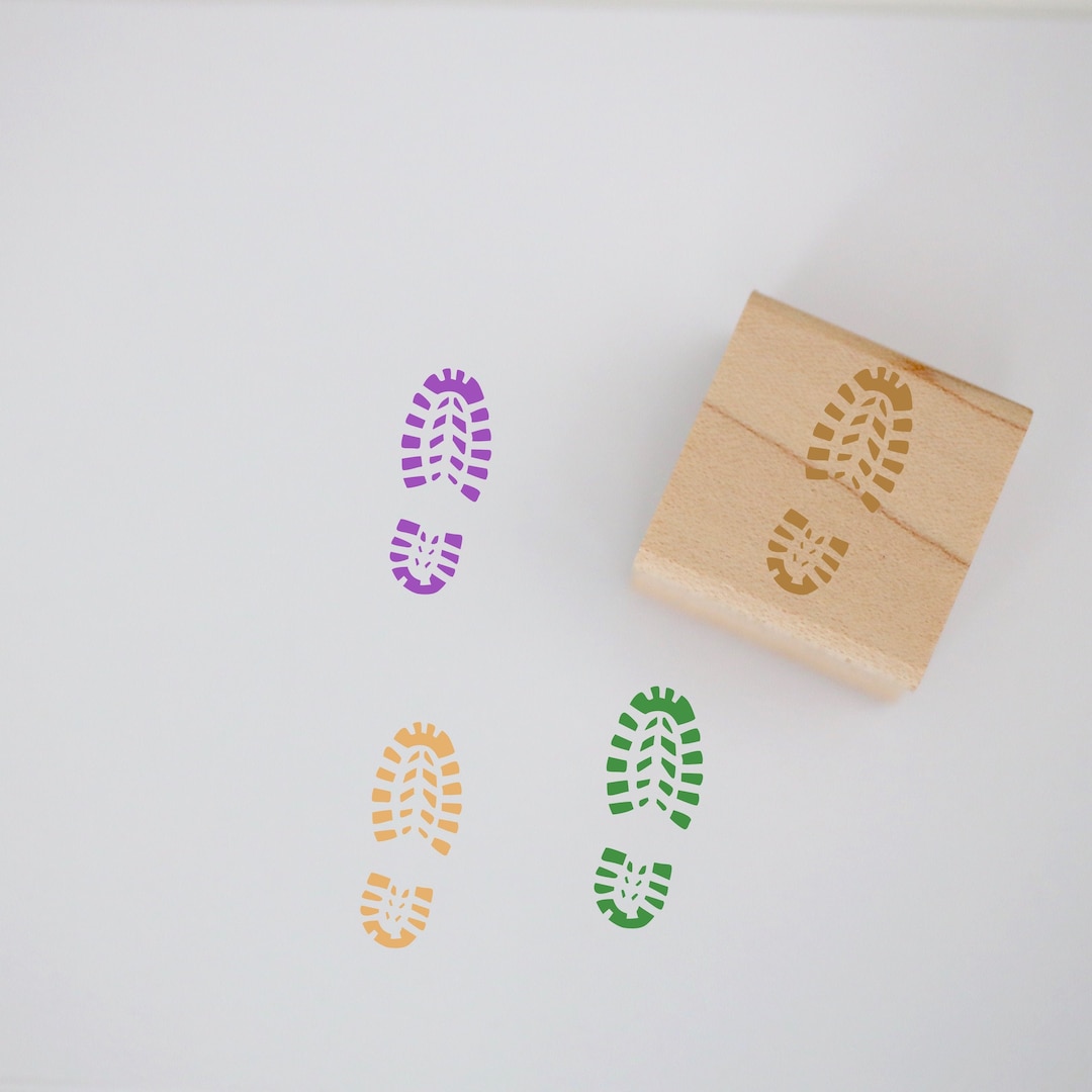 Boot Print Mini Rubber Stamp Tiny Stamp Mini Stamp Boot Stamp 1 Inch - Etsy