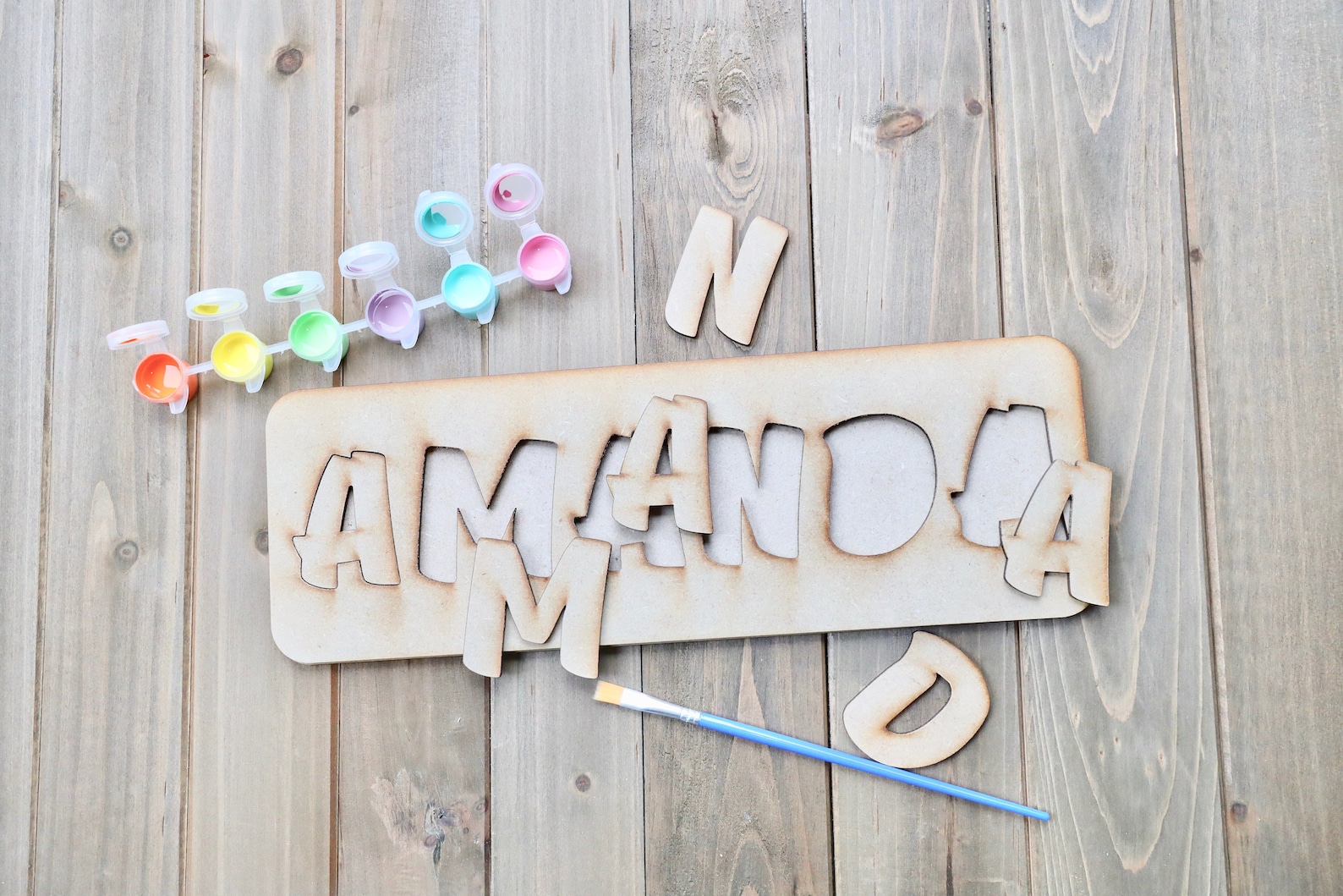 Personalize Name Puzzle Kit Kids DIY Name Puzzle Kids DIY Kit Kids ...