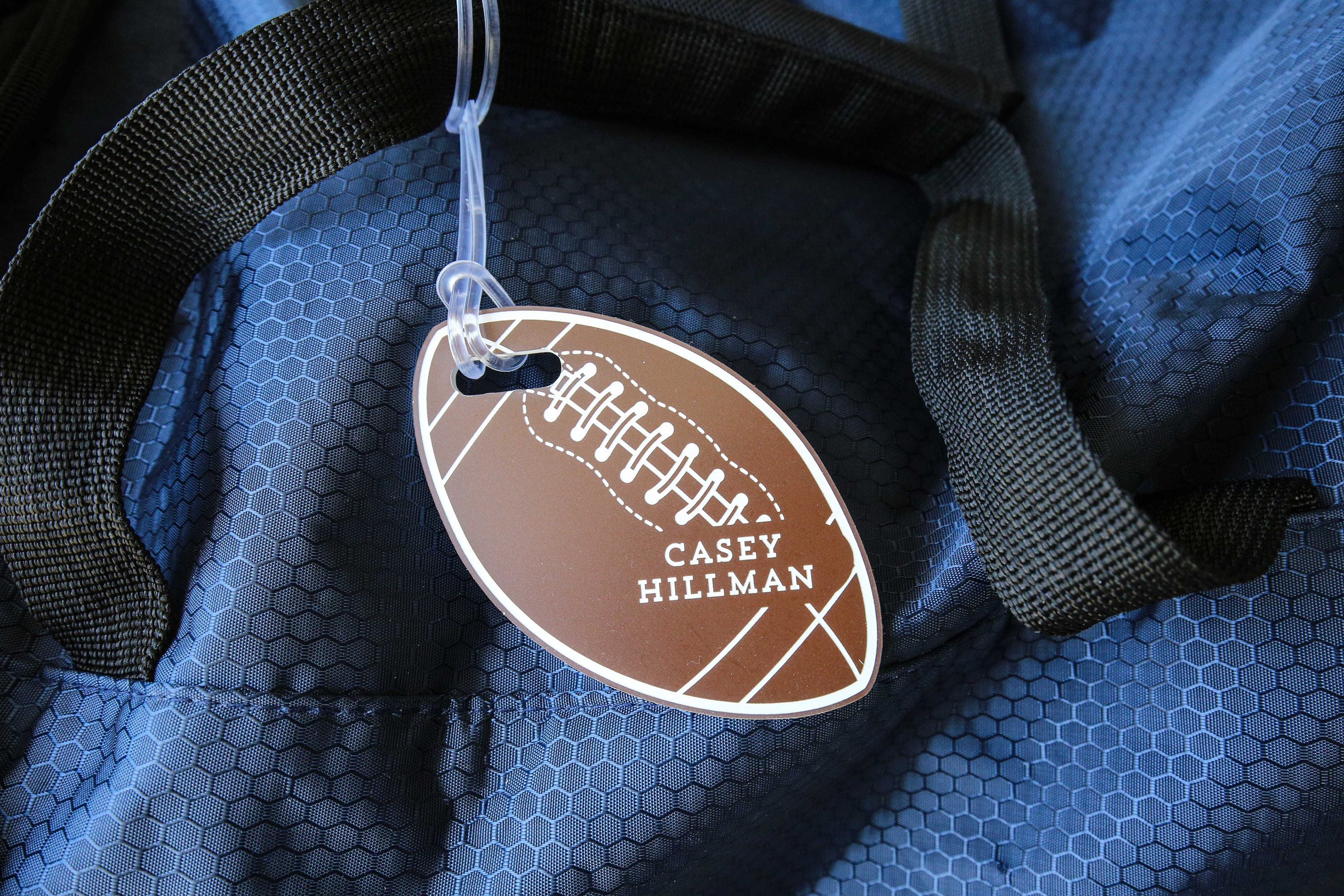 Personalized Sports Tag Name Backpack Tag Lunchbox Tag Name | Etsy