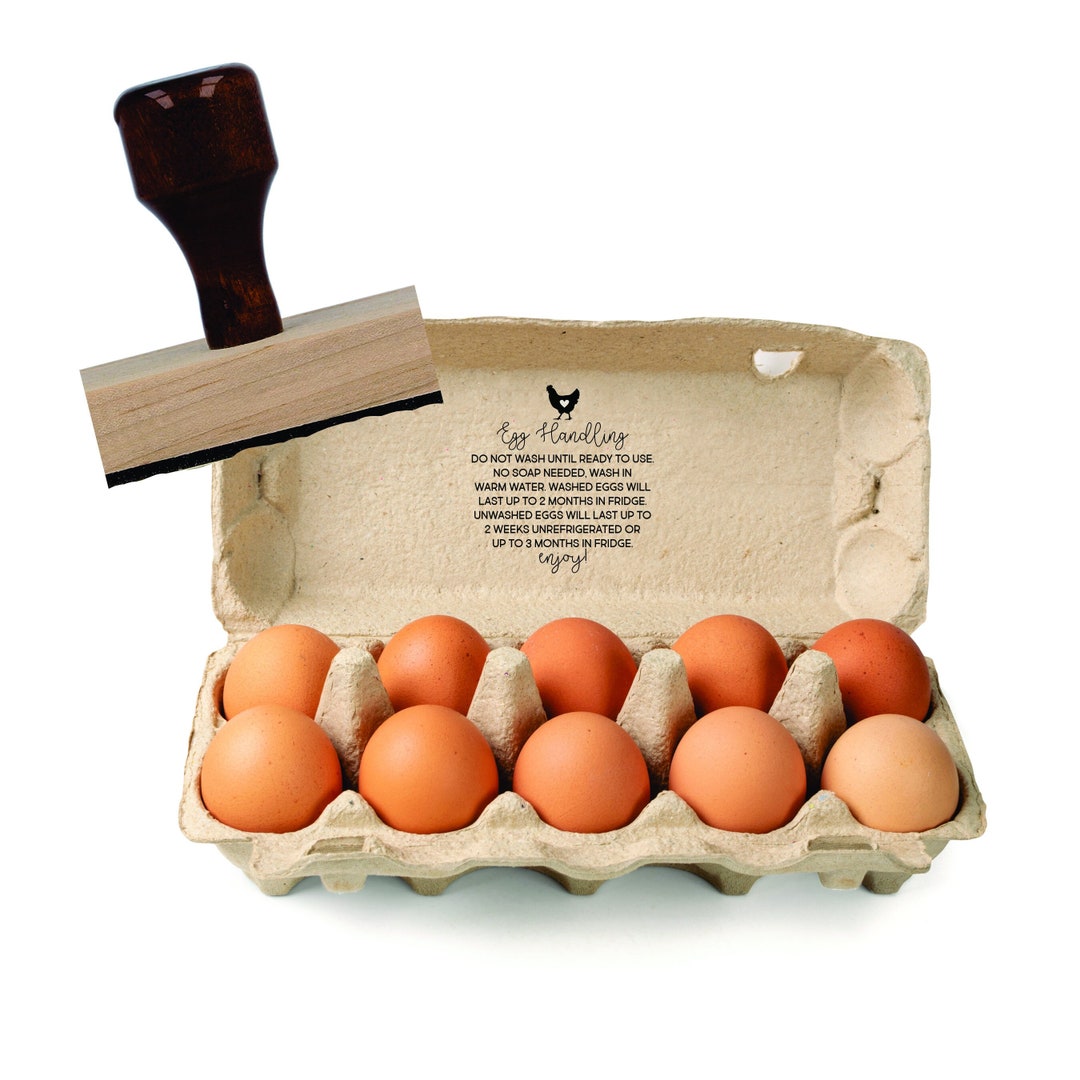Egg Stamp | Egg Handling Stamp | Egg Label | Fresh Eggs Stamp ...
