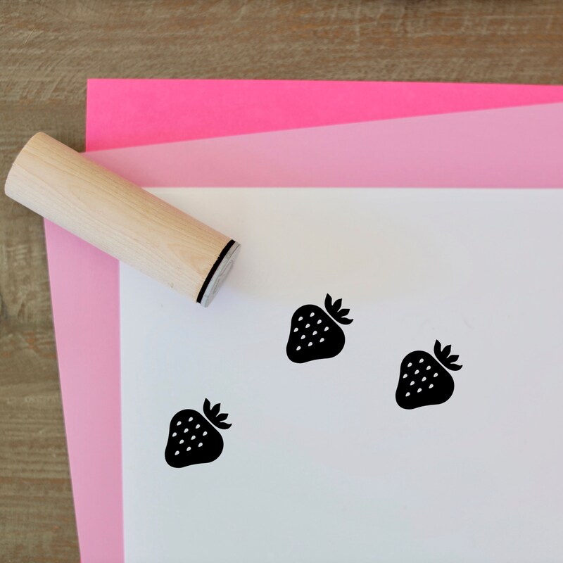 Strawberry Stamp - Etsy