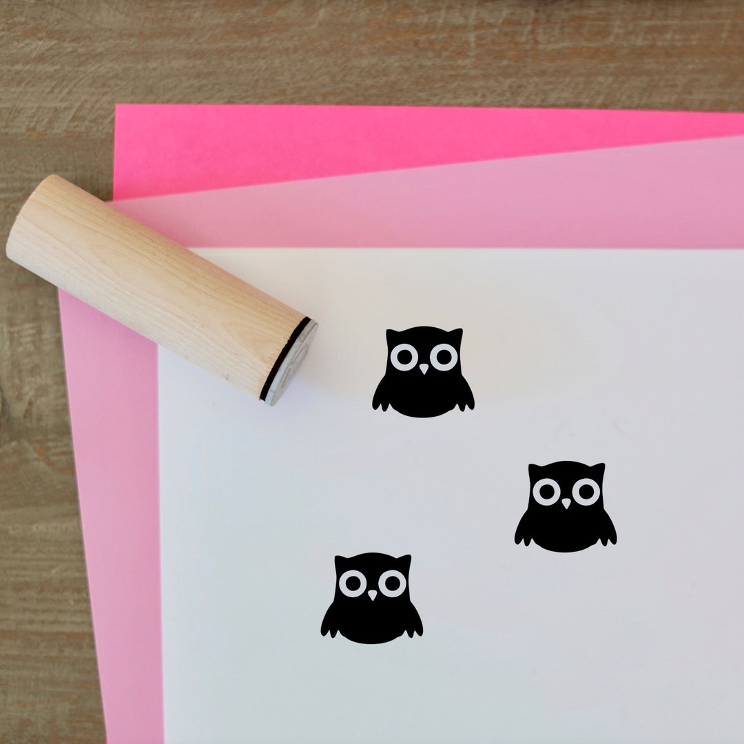 Cute Owl Stamp| Owl Mini Stamp | Kids Stamp | Craft Stamp | Craft ...
