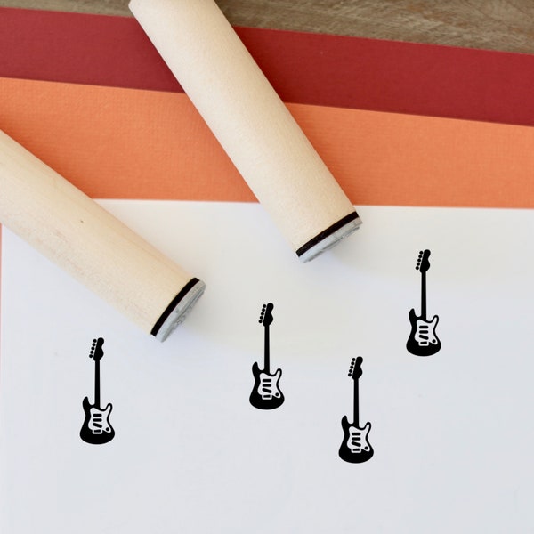 Guitar Stamp - Etsy