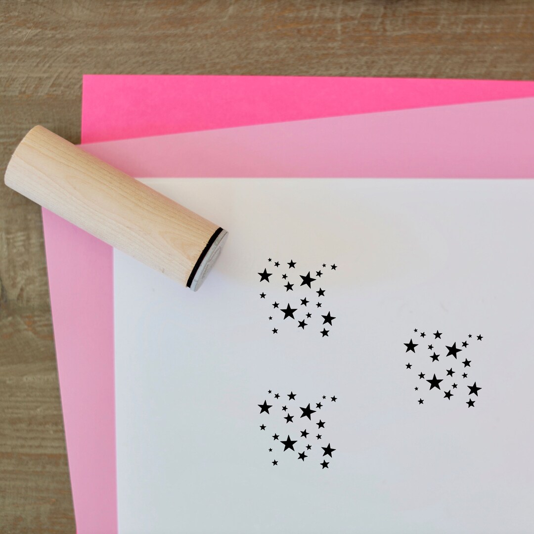 Stars Stamp L Stars Stamp L Kids Stamp | Craft Stamp | Craft Supplies ...