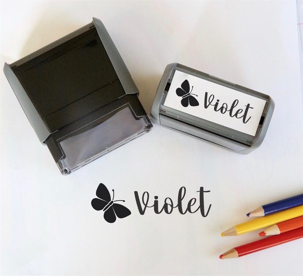 Stamps Paper Personalized Name Stamp Kids Stamper Gift for Kids Kids ...
