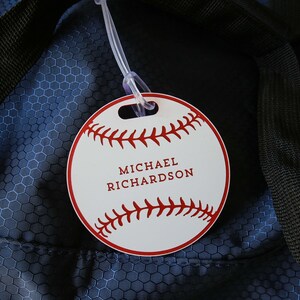 Personalized Sports Tag Name Backpack Tag Lunchbox Tag Name Tag Child ...