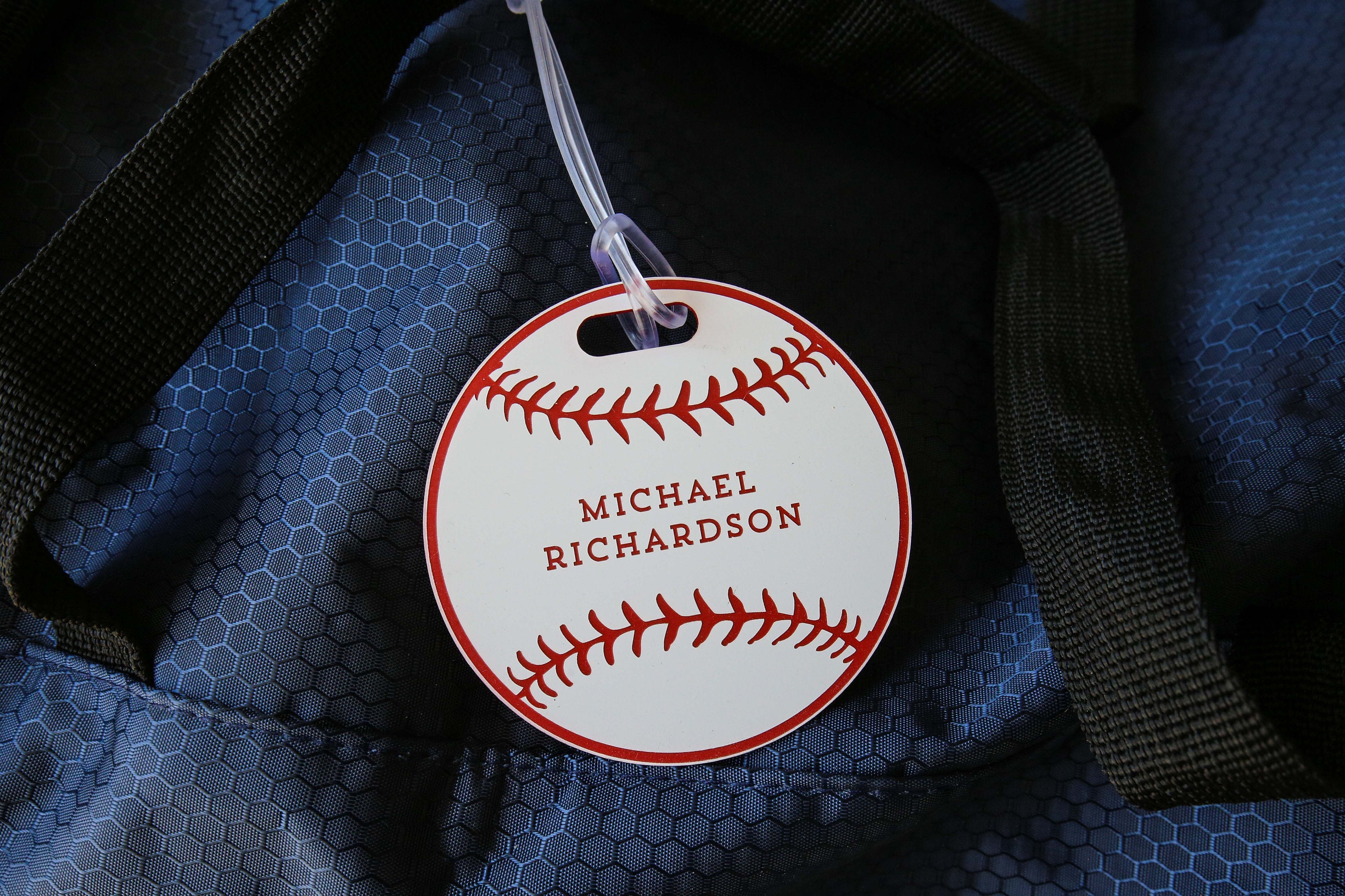 Personalized Sports Tag Name Backpack Tag Lunchbox Tag Name | Etsy