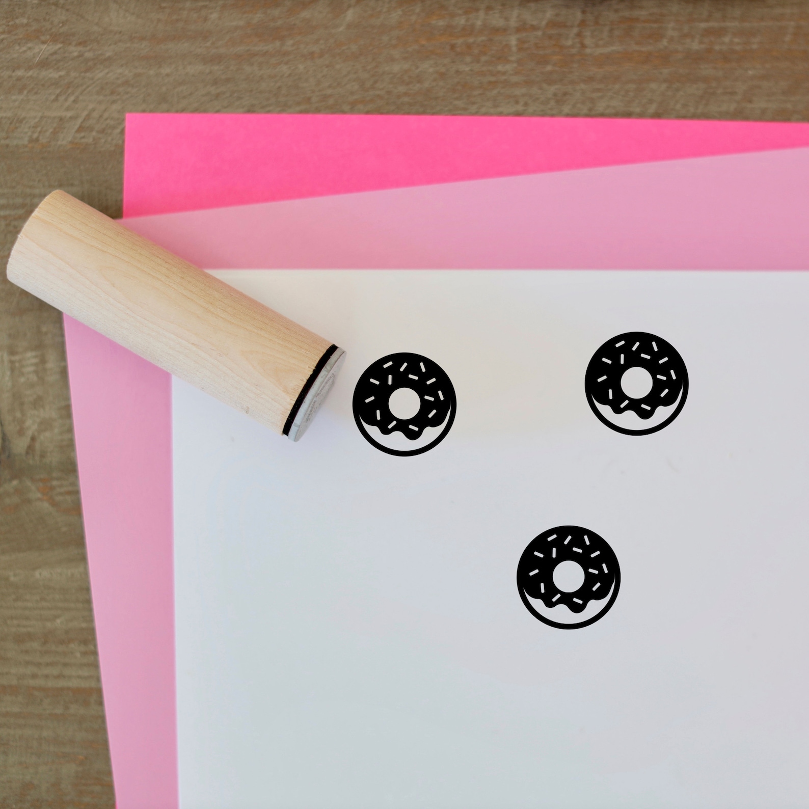 Donut Stamp Donut Mini Stamp Kids Stamp Craft Stamp | Etsy