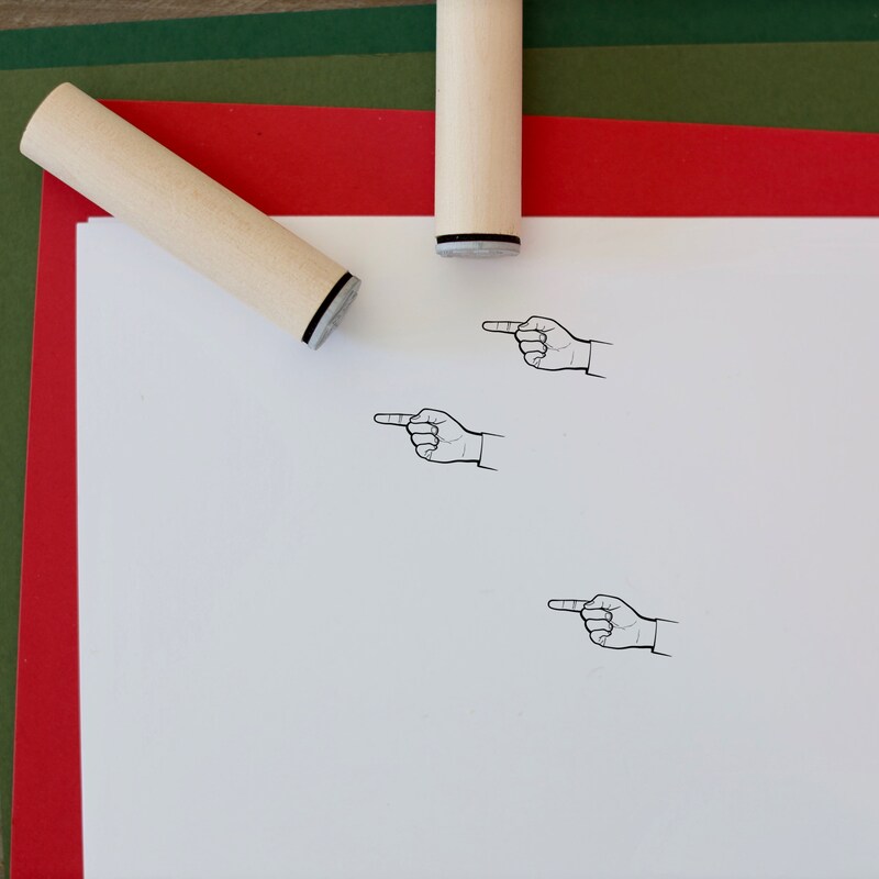 Pointer Stamp - Etsy
