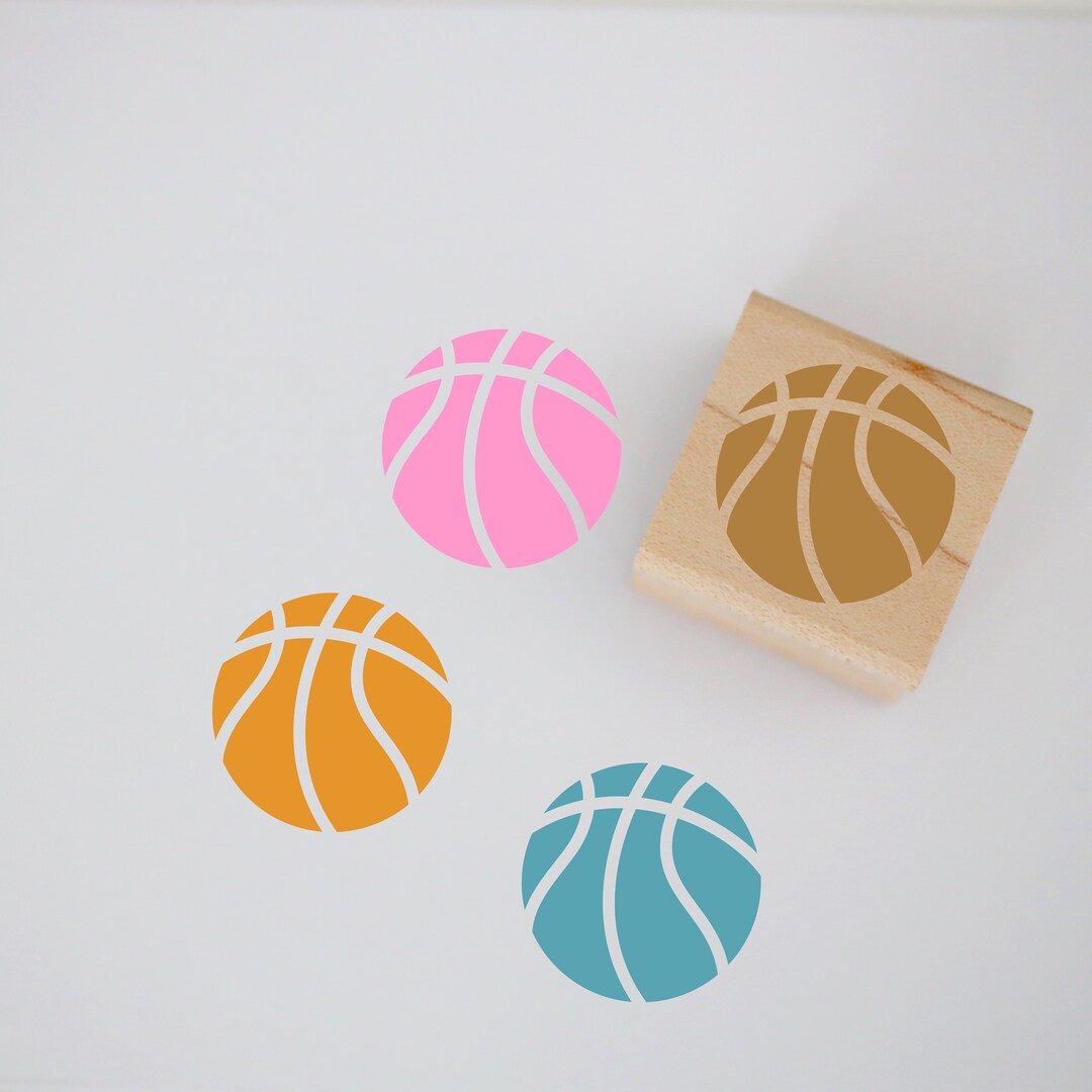 Basketball Mini Rubber Stamp Tiny Stamp Mini Stamp Basketball Stamp 1 ...