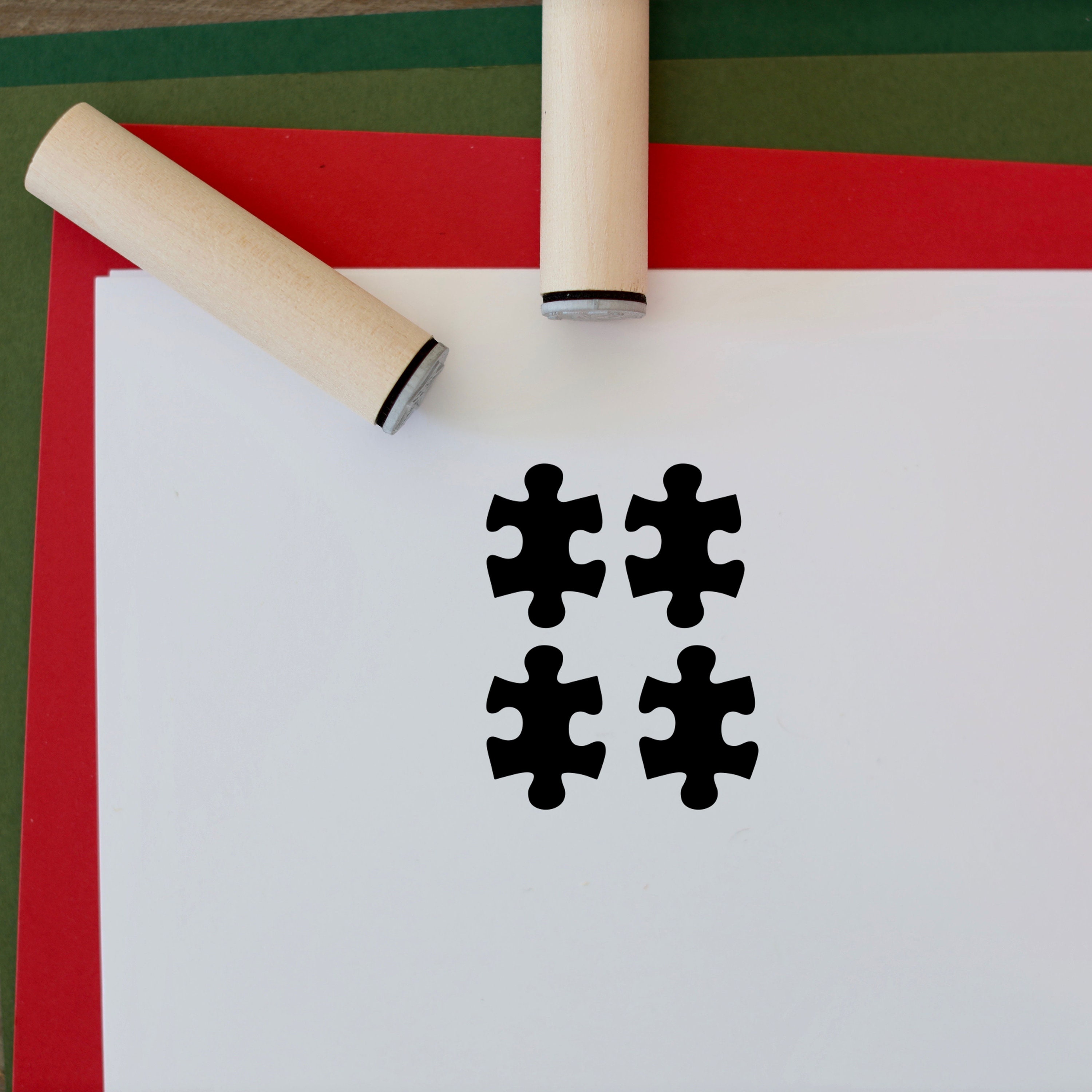 Puzzle Stamp L Puzzle Stamp L Kids Stamp Craft Stamp Craft - Etsy