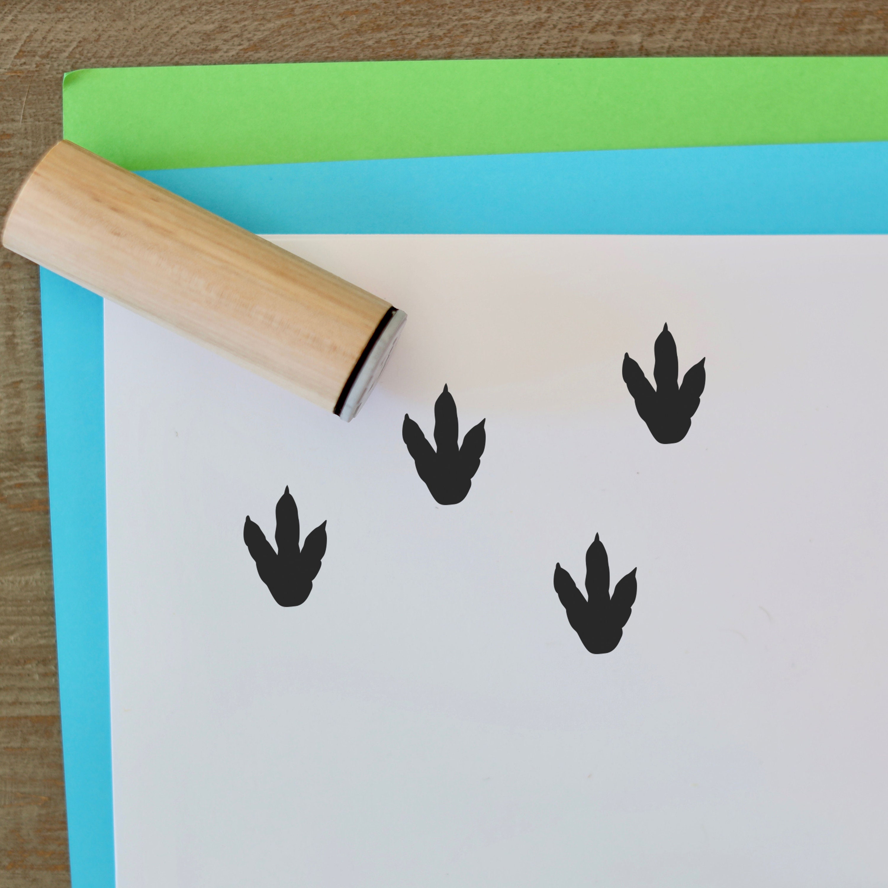 Dino Foot Print Stamp Dino Foot Mini Stamp Kids Stamp - Etsy