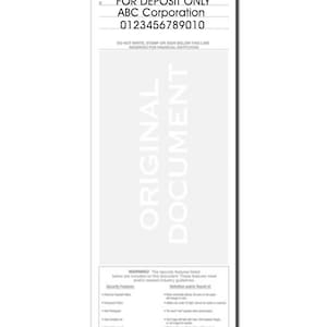 Bank Deposit Stamp Custom Bank Endorsement Custom Business Check Stamp ...