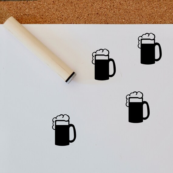 Beer Stamp Beer Mini Stamp Kids Stamp Craft Stamp | Etsy