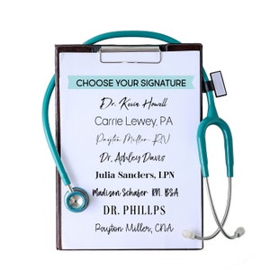 Personalized Medical Name Stamp | Registered Nurse Signature Stamper ...