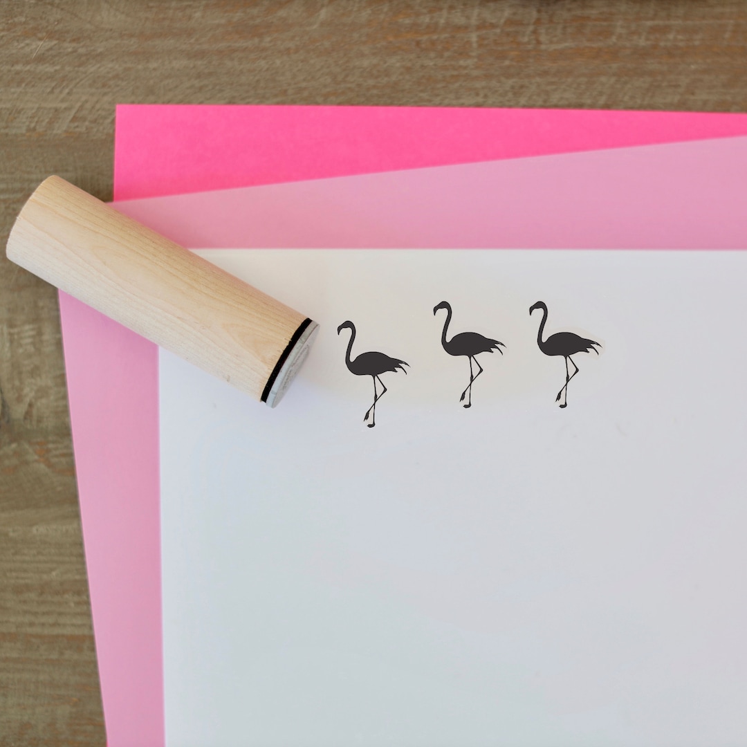 Flamingo Stamp | Flamingo Mini Stamp | Kids Stamp | Craft Stamp | Craft ...