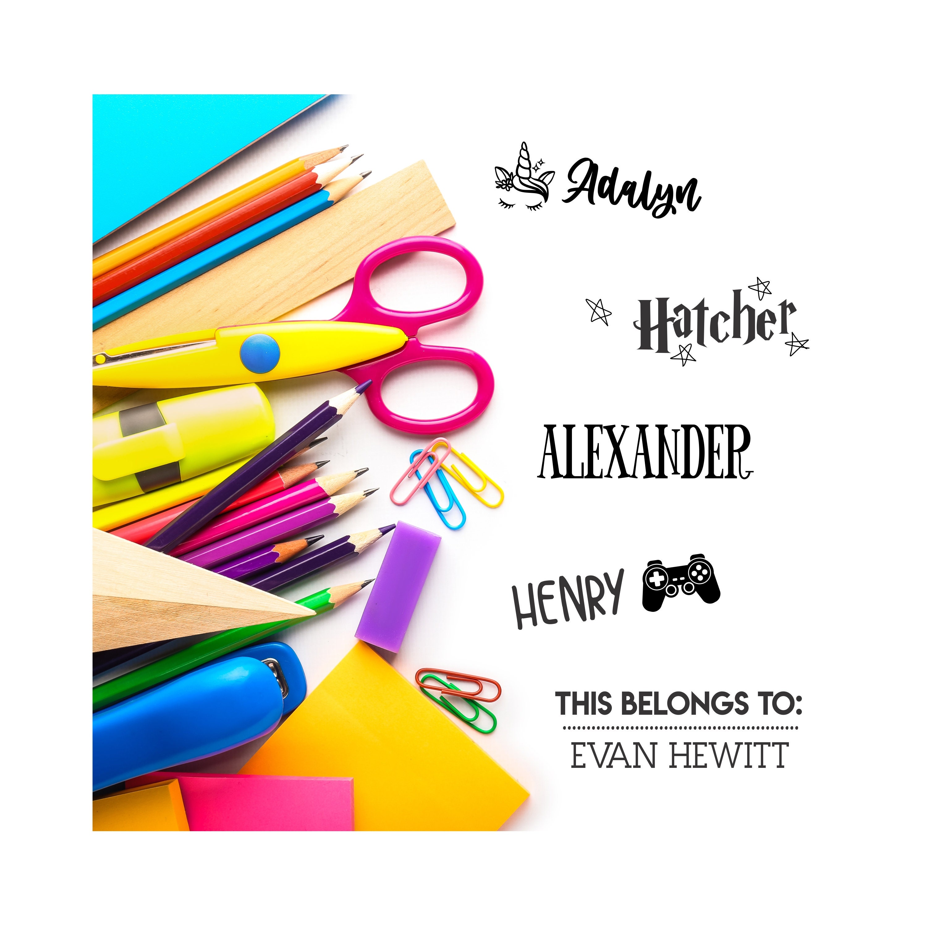 Kids Stamp | Kids Stamper | Personalized Name Stamp | Personalized Gift ...