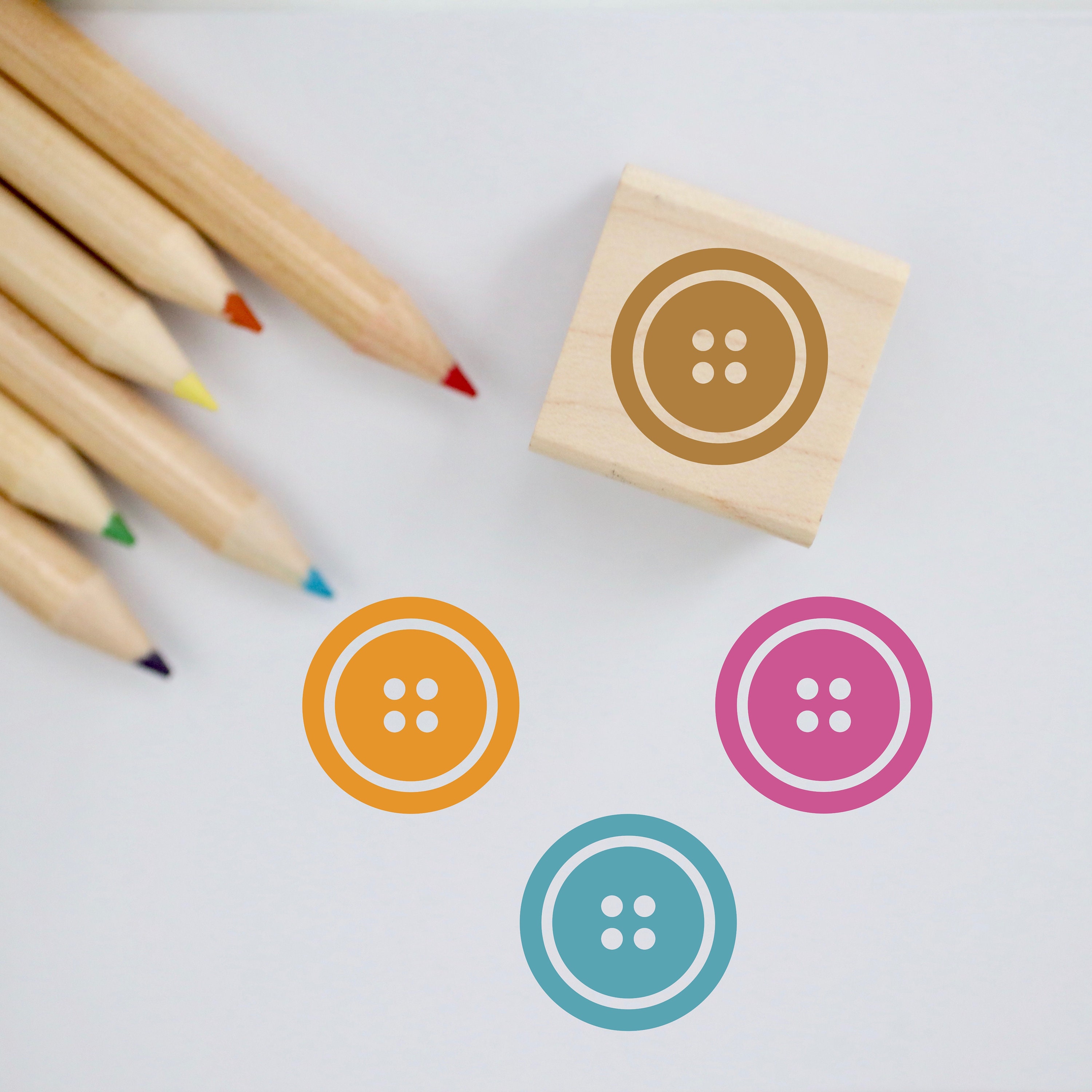 Button Mini Rubber Stamp Tiny Stamp Mini Stamp Button Stamp 1 | Etsy