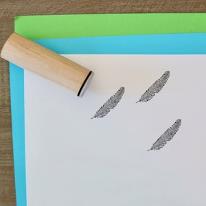 Feather Stamp - Etsy