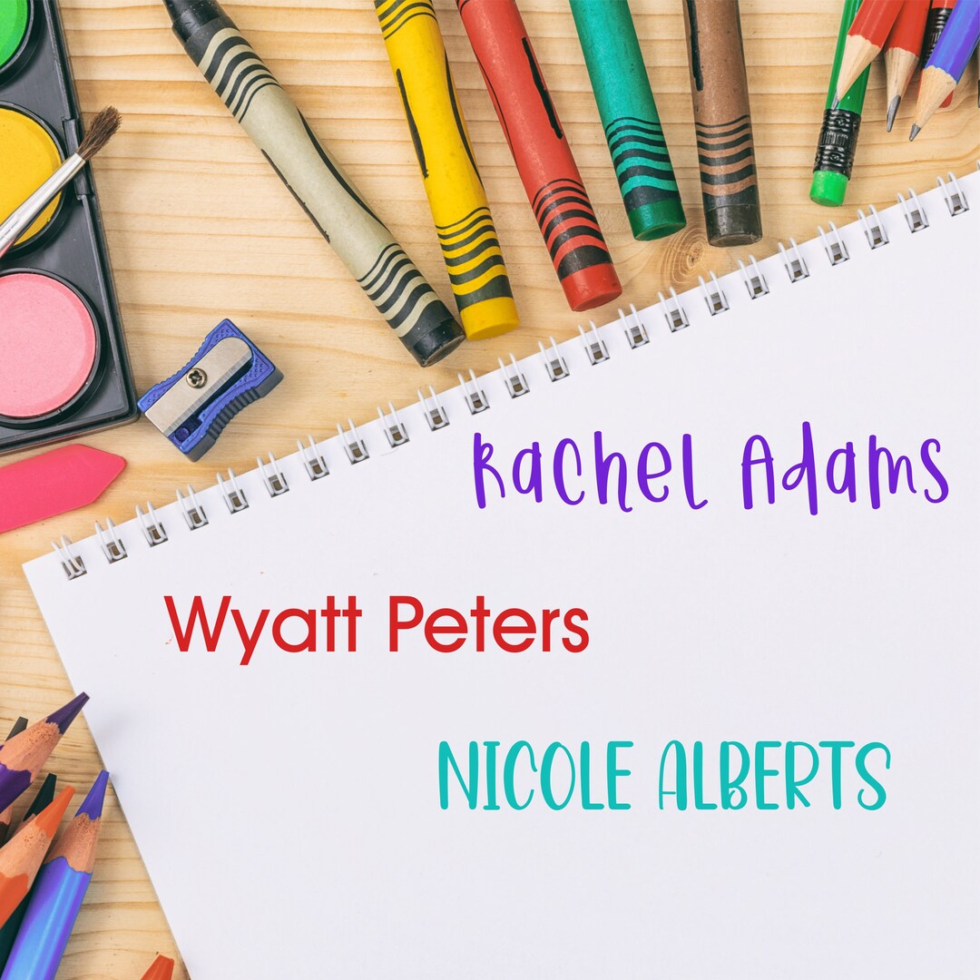 Personalized Name Stamp Kids Stamp Kids Stamper Plain Name Stamp Custom ...