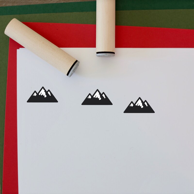 Mountain Stamp - Etsy
