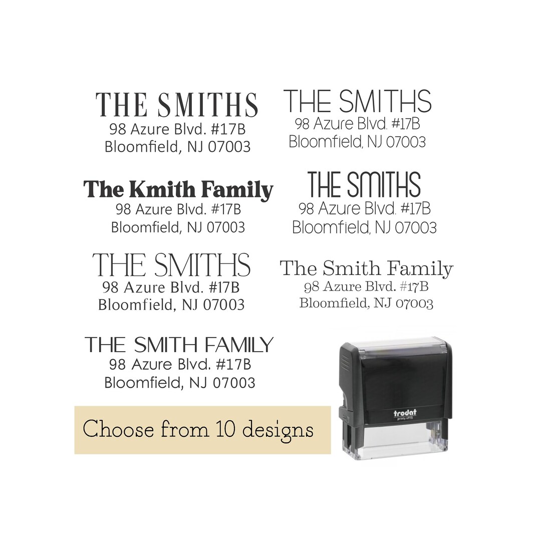 Personalized Return Address Stamp | Self Inking Return Address Stamp ...