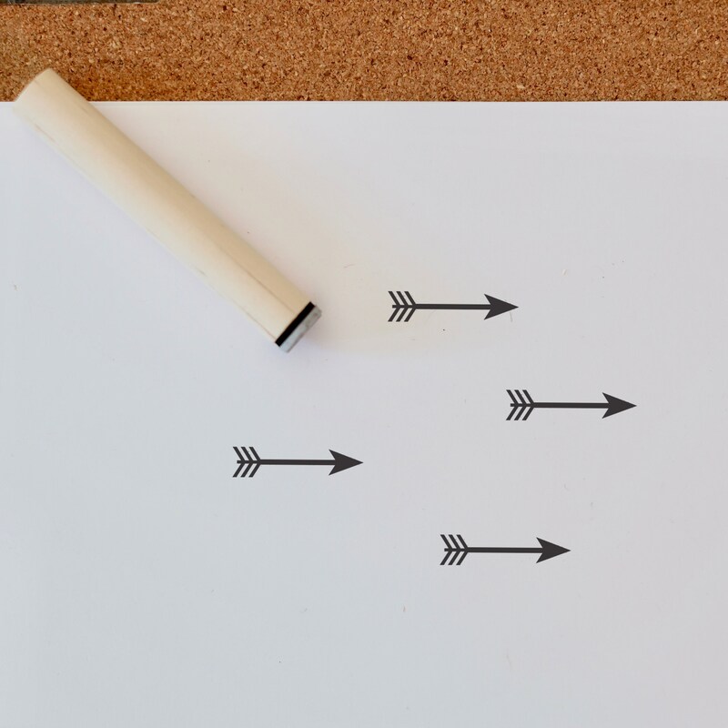 Arrow Rubber Stamp - Etsy