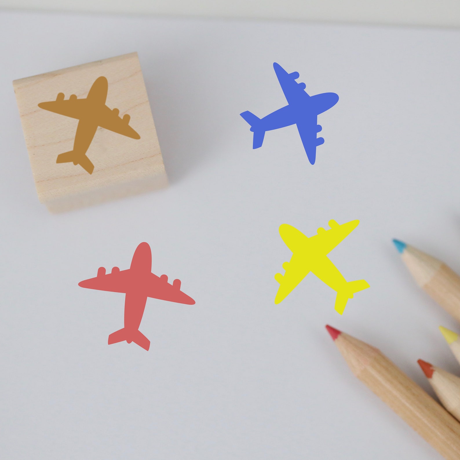 Airplane Mini Rubber Stamp Tiny Stamp Mini Stamp Airplane | Etsy