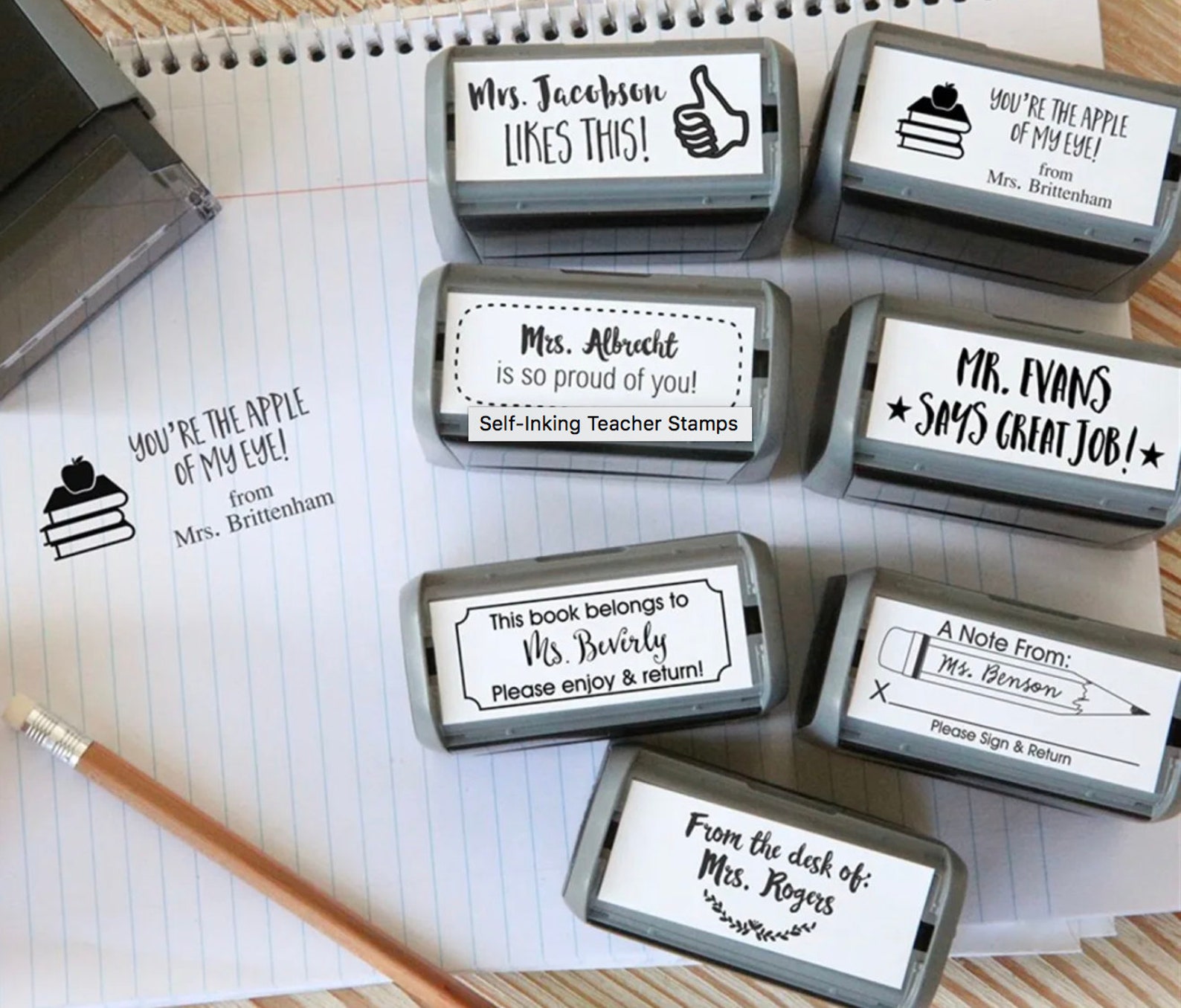 Personalized Teacher Stamp Teacher Stamper Personalized - Etsy