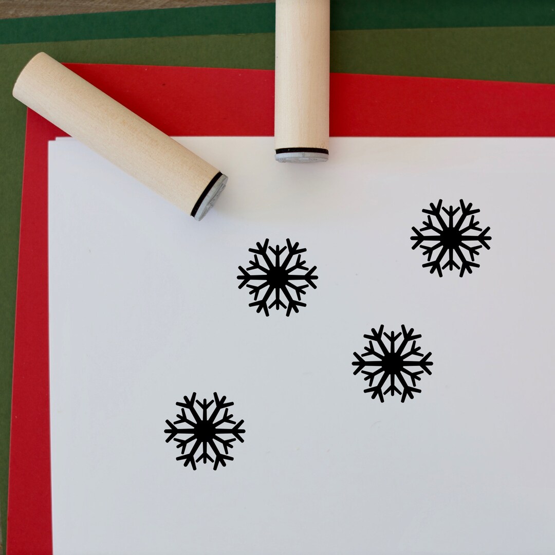 Snowflake Stamp L Snowflake Stamp L Kids Stamp | Craft Stamp | Craft ...