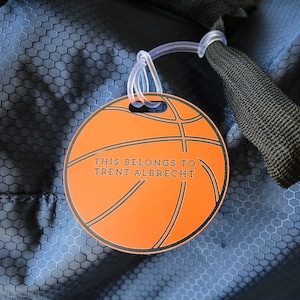 Personalized Sports Tag Name Backpack Tag Lunchbox Tag Name Tag Child ...