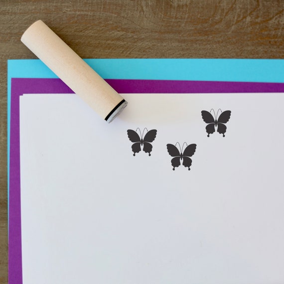 Butterfly Stamp butterfly Mini Stamp Kids Stamp Craft - Etsy