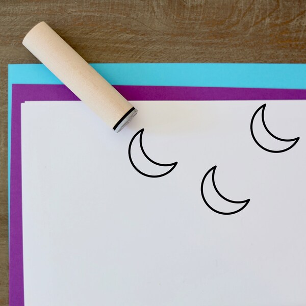 Moon Stamp - Etsy