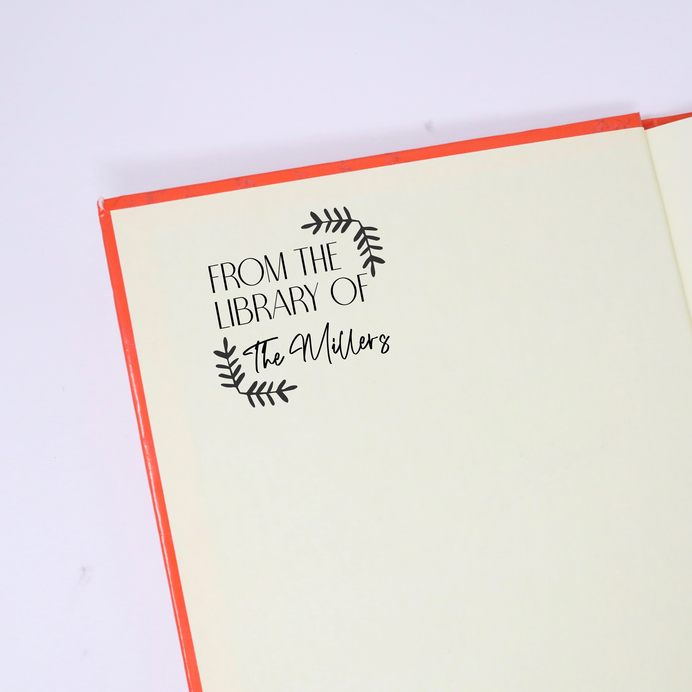 Personalized Book Stamp Self Inking Library Stamp Custom - Etsy