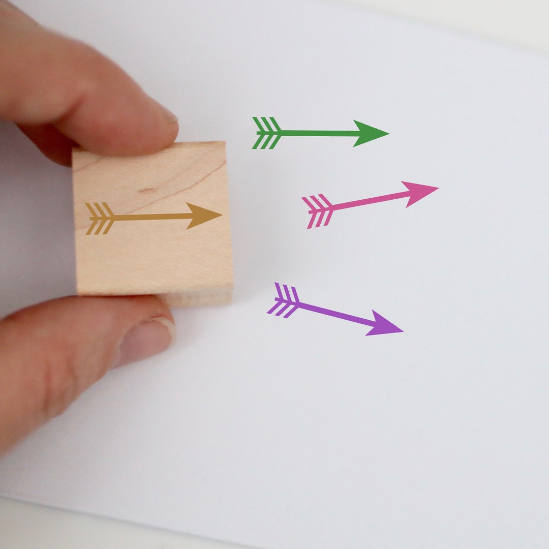 Arrow Mini Rubber Stamp Tiny Stamp Mini Stamp Arrow Stamp 1 Inch - Etsy