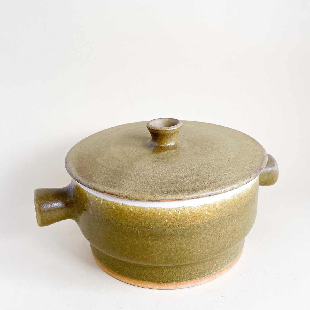 Pannier Montreal Stoneware Casserole, Vintage, Quebec Pottery, Made in ...