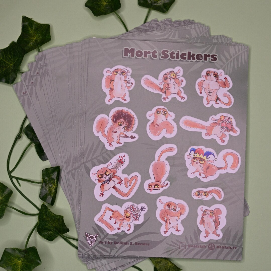 Madagascar Mort Sticker Sheet - Etsy